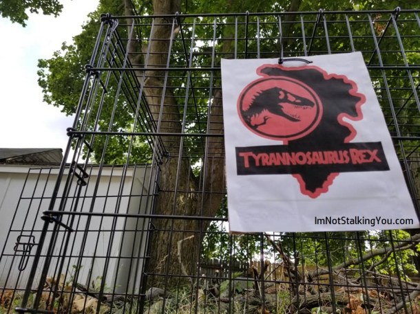 JURASSIC BIRTHDAY-T-Rex Enclosure | I'm not stalking you.